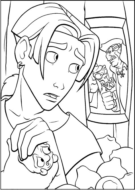 Treasure Planet Jim Hawkins And Mr Arrow Treasure Planet Coloring Pages