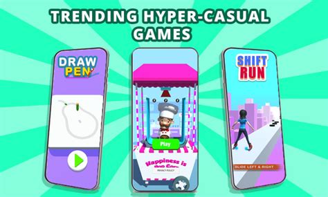 develop trending hyper casual game for android and ios in unity 3d by