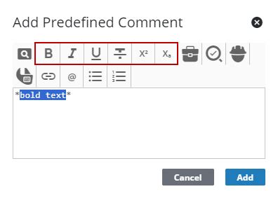 Format Comments