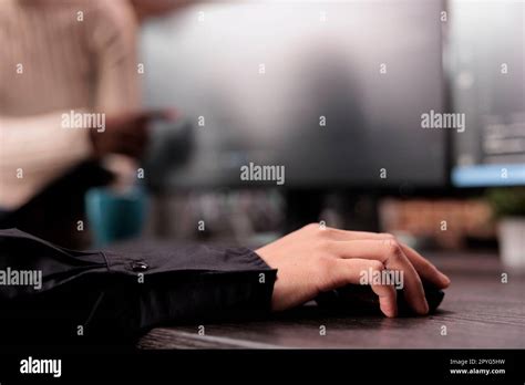 Software Developer Typing Machine Learning Html Code On Computer