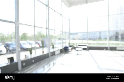 Blurry Image Of A Window In A Modern Office Stock Photo Alamy