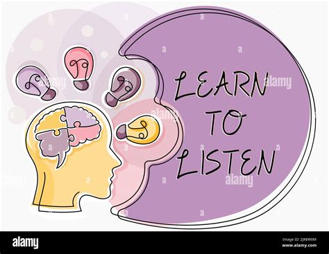 Text Showing Inspiration Learn To Listen Internet Concept Able To