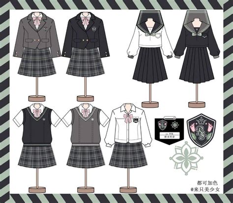 Jk制服模板图空白 千图网