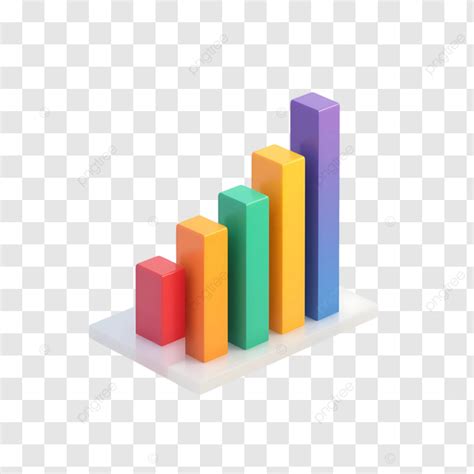 Colorful Bar Chart Representing Growth Bar Chart Data Visualization Growth Trend Png