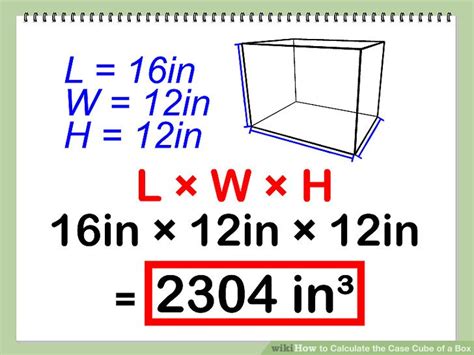 How To Calculate The Case Cube Of A Box Steps With Pictures