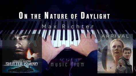On The Nature Of Daylight Max Richter Solo Piano Cover Sheet