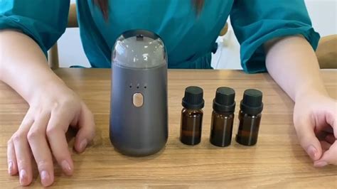 Rechargeable Scent Diffuser Waterlessandwireless Essential Oil Nebulizing Diffuser For