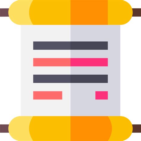 Scroll Basic Straight Flat Icon