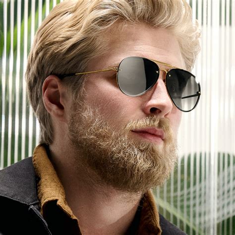 Occasus Gold Tone And Green Gradient Aviator Sunglasses In Stock