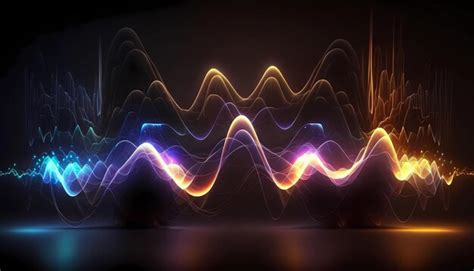 Premium Ai Image 3d Abstract Sound Wave Visual Backgrounddynamic