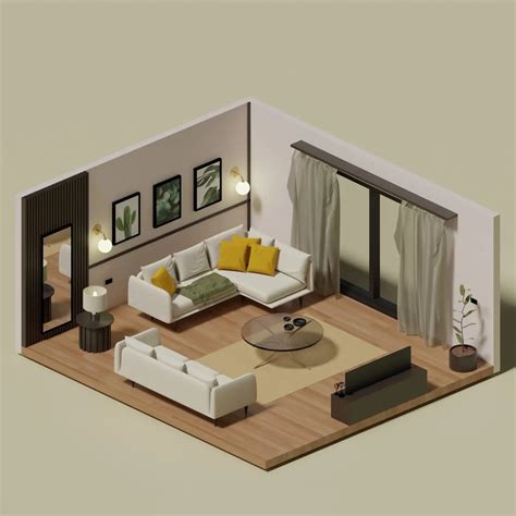 3d House Interior Model