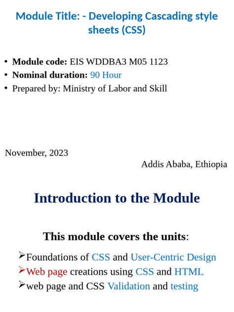 Css Unit One Pdf Websites Web Design
