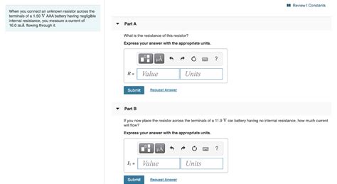Solved I Review Constants When You Connect An Unknown
