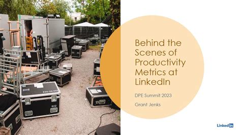 Behind The Scenes Of Productivity Metrics At Linkedin Developer Productivity Engineering