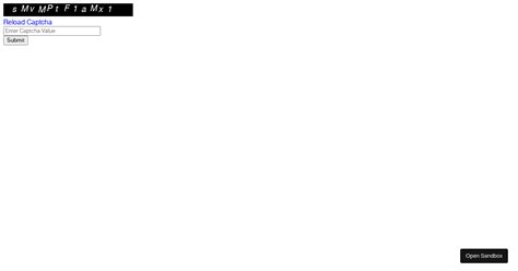 react simple captcha examples codesandbox