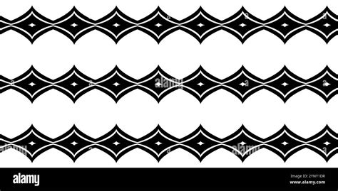 Abstract Modern Minimal Black And White Monochrome Geometry Retro Ornamental Pattern Texture On