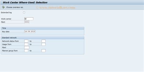 ca83 sap tcode standard networks for work center