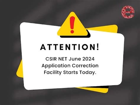 CSIR NET June 2024 Application Correction Window Starts Today