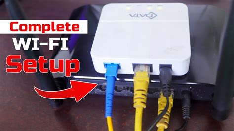 Complete WIFI Installation Setup WIFI Router And ONU Complete Broadband Connection Setup YouTube