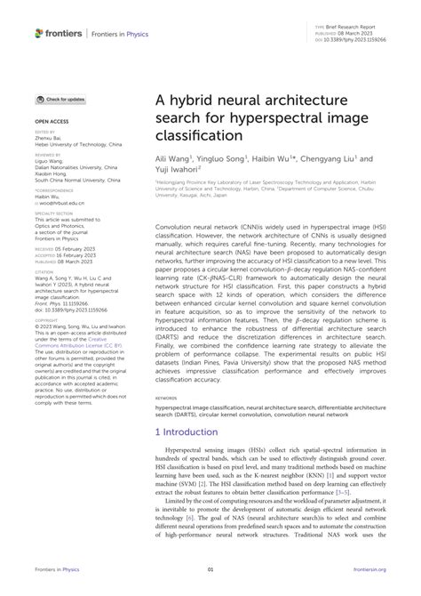 pdf a hybrid neural architecture search for hyperspectral image