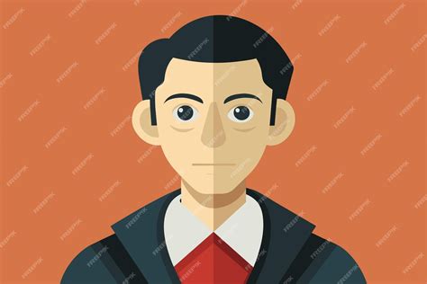 A Stylized Representation Of A Male Defendant Featuring Exaggerated Facial Features And A