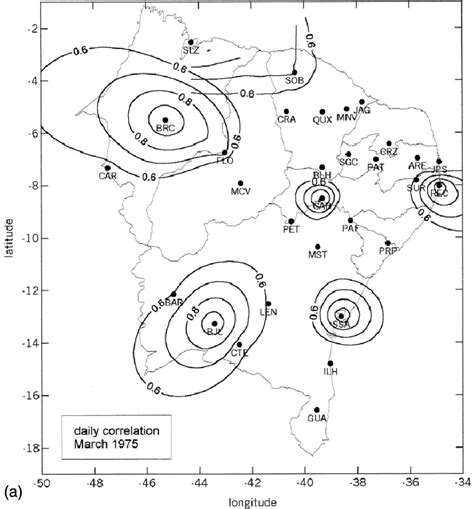 A Regional Distribution Of Correlation Coefficients For Some Selected Download Scientific
