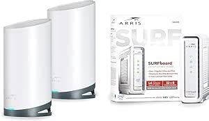 Amazon Com Arris Surfboard Sb Docsis White Modem Arris Mesh Tri Band Router System