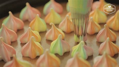 Pastel Rainbow Meringue Cookies Recipe