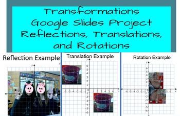Transformations Reflections Translations Rotations Project Google Slides