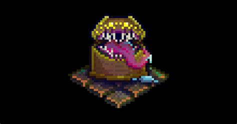 Dungeon Mimic 8 Bit Retro Pixel Art Simple Mimic Sticker Teepublic