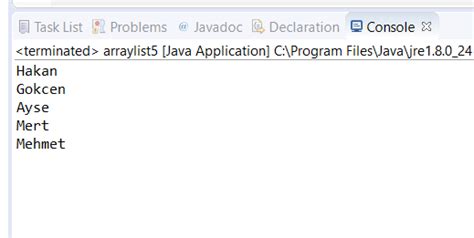 Java Programlama Dili Arraylist Kullanımı Kod Blokları