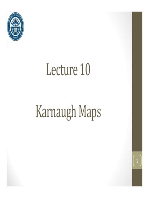 lecture 10 karnaugh maps pdf computer programming theoretical