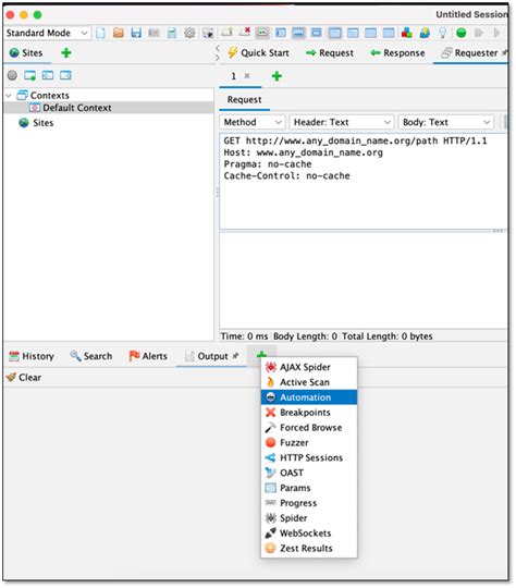 Generate A ZAP Configuration File