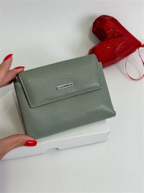 Гаманець жіночий шкіряний оливковий Fm1265g купити недорого з доставкою по Україні Інтернет