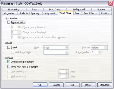 Working With Paragraph Styles Apache Openoffice Wiki