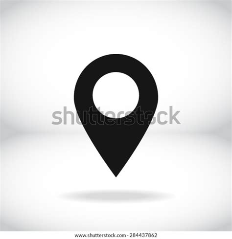 Map Pointer Icon Gps Location Symbol Stock Vector Royalty Free 284437862 Shutterstock