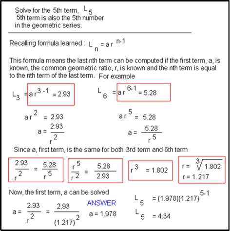 Geometric Sequence Equation Calculator Tessshebaylo