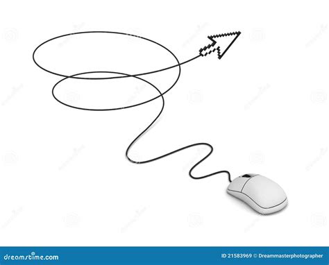 Computer Mouse And Arrow Cursor Stock Illustration Illustration Of