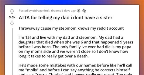 Teen Girl Confronts Dad For Perceiving Her As His Late Daughters Clone