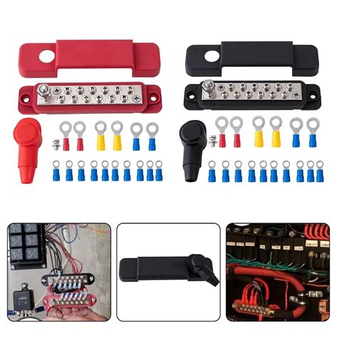 12 Point New Terminal Block For Car Boat 180a 12v Dc Bar Power Busbar