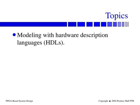 Ppt Hardware Description Languages For Modeling With Hdls Structure