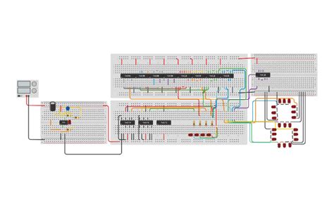 Circuit Design 7 Segmen Tinkercad