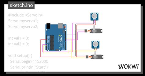 augid control servo motor wokwi esp32 stm32 arduino simulator