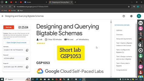 Designing And Querying Bigtable Schemas Gsp1053 New May 2024 Lab