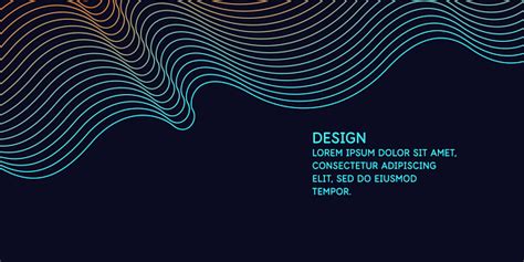 역동적인 파도가 있는 밝은 포스터 벡터 일러스트레이션 가냘픈에 대한 스톡 벡터 아트 및 기타 이미지 가냘픈 곡선 광고 Istock