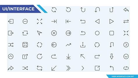 User Interface Icon Set Vector Ui Ux Icon Set 26487047 Vector Art At