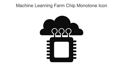 Machine Learning Farm Chip Monotone Icon In Powerpoint Pptx Png And Editable Eps Format PPT Sample