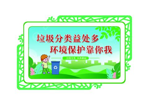 Garbage Classification Slogan Outdoor Publicity Enclosure Cultural Wall Template Download On Pngtree