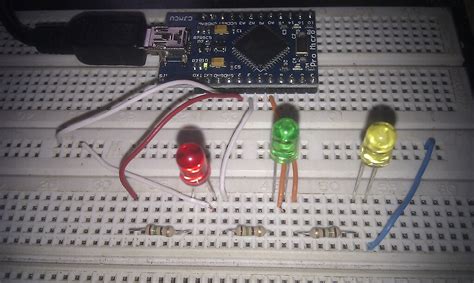 Arduino Pro Micro Breadboard Circuit Leds General Guidance