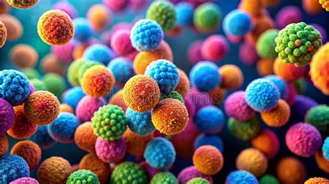 Staphylococcus Bacteria In Clusters Vibrant Colors Generative By Ai Stock Image Image Of